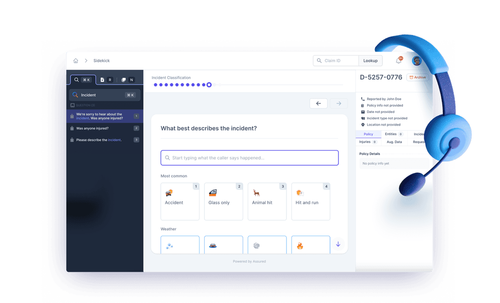 Sidekick | Assured Claims Intelligence Platform